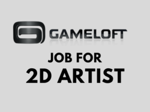 2D Game Artist required at Gameloft Studio - Photoshop