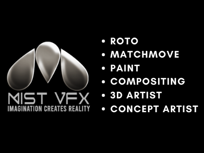 Job openings at Mist VFX Studio Pvt. Ltd. - 3D Artist, Rotoscope