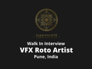 Walk in interview for VFX Roto Artist at SupernovaFX - Pune India