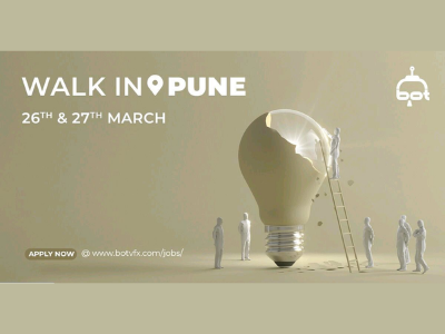 Walk-in-Interview at Bot VFX Studio Pune - Full-time job openings