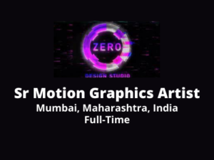 Zero Design Studios hiring Motion Graphics Artist - After Effects