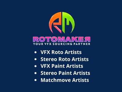 Rotomaker Studio is hiring multiple VFX Artists - Paint, Roto