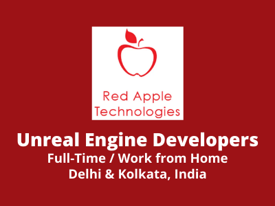 Unreal Engine Developers required at Red Apple Technologies