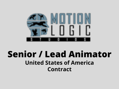 Lead Animator required at Motion Logic Studios - Maya