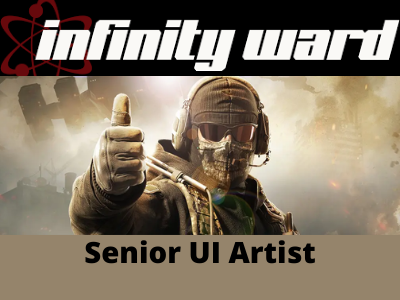 Senior UI Artist required at Infinity Ward Studio - After Effects,