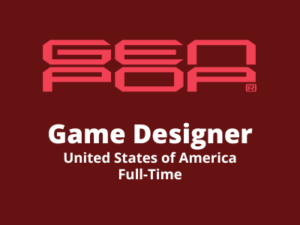 Game Designer required at Genpop Interactive
