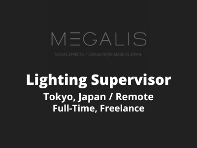 Lighting Supervisor required at Megalis VFX Studio - Full-time