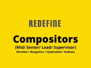 ReDefine is hiring VFX Compositors artists - Mumbai/Hyderabad