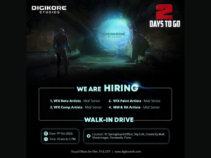 Digikore Studios Walk-In-Drive in Pune - VFX Paint, Roto, Comp