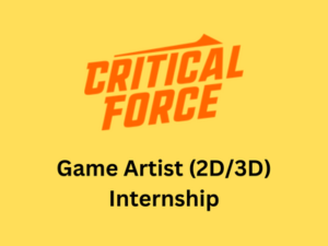 Critical Force offering Game Artist (2D/3D) Internship - Photoshop