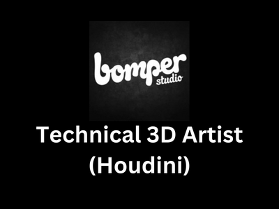 Bomper Studio looking for Technical 3D Artist (Houdini)