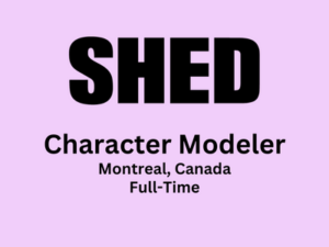 Character Modeler required at SHED - Maya, ZBrush