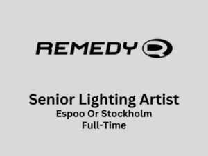 Senior Lighting Artist required at Remedy Entertainment - Maya