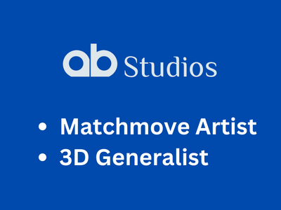 AB VFX Studio hiring Matchmove & 3D Generalist - Mumbai