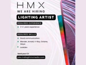 HMX Media is hiring for Lighting Artist - Maya, Blender, Arnold