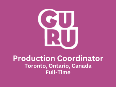 Production Coordinator required at Guru Studio