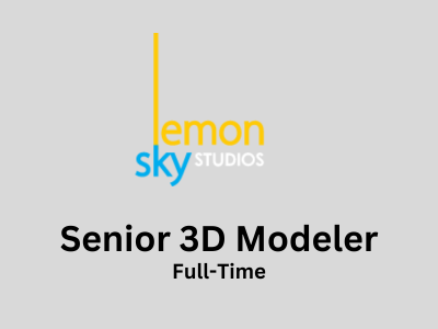 Senior 3D Modeler required at Lemon Sky Studios - Maya, Zbrush