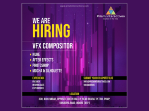 VFX Compositor required at Prism Interactives - Nuke, After Effects