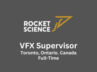 VFX Supervisor required at Rocket Science VFX
