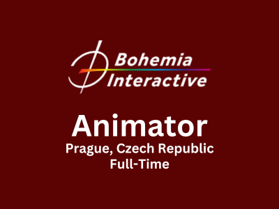Bohemia Interactive is looking for the job of Animator