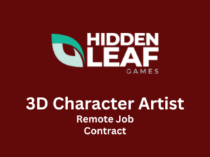 3D Character Artist required at Hidden Leaf Games studio