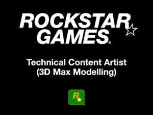 3ds Max Modelling job opening at Rockstar Games, Bangalore