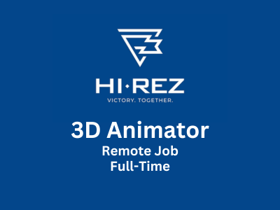 Hi-Rez Studios is hiring an experienced 3D Animator - 3DsMax, UE