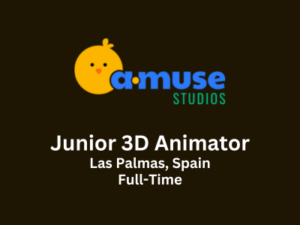 Junior 3D Animator required at AMUSE Studios - Maya