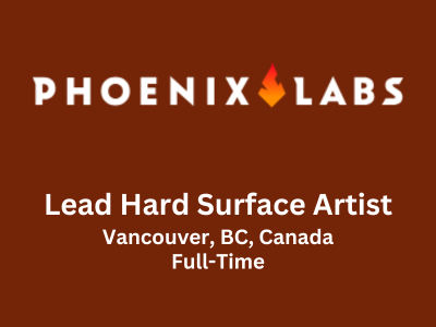 Phoenix Labs looking for Lead Hard Surface Artist - Maya, Zbrush