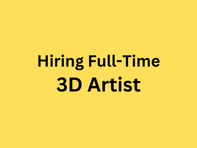 Full-time job opening for 3D Artist - AutoCAD, 3DsMax