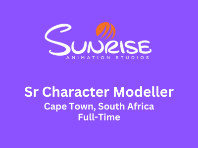 Senior Character Modeller required at Sunrise Animation - Maya