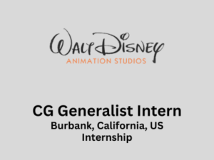 Walt Disney Animation Studios hiring CG Generalist Intern