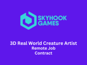 3D Real World Creature Artist required at Skyhook Games
