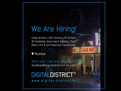 Multiple job openings at Digital District studio - Mumbai