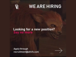 Multiple job openings at Alt VFX Studio - Sydeny and Brisbane