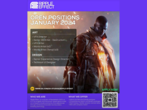 Multiple job opeings at Ripple Effect Studio - Canada & US