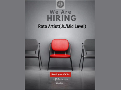 C2C VFX studio is hiring for Roto Artists - Junior/Mid-levels