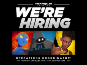 Operations Coordinator required at Steamroller Animation - Florida
