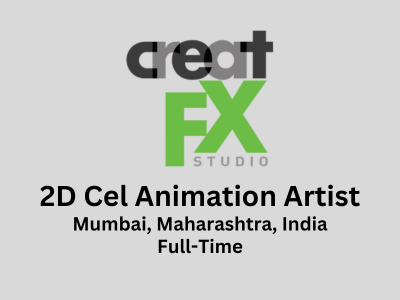 2D Cel Animation Artist required at Creatfx Studio - Mumbai