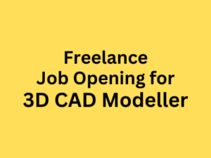 Freelance job opening for 3D CAD Modeller - Rhino/Fusion 360