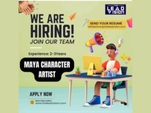 Maya Character Artist required at The Lead Vision - Noida