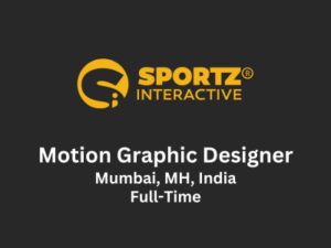Motion Graphic Designer required at Sportz Interactive Adobe Suite