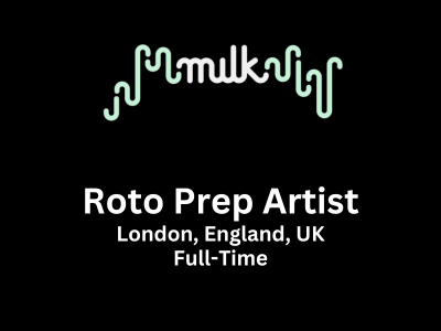 Roto Prep Artist required at Milk VFX Studio - Nuke
