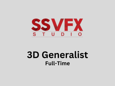 S S VFX Studio is hiring for 3D Generalist - Blender