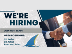 Multiple job openings at Sharkfinn Studios - 2D, 3D, Roto and Paint