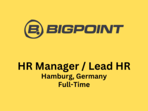 Bigpoint is looking for HR Manager / Lead HR - Hamburg, Germany
