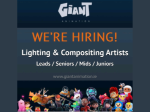 Junior Lighting & Compositing Artists required at Giant Animation