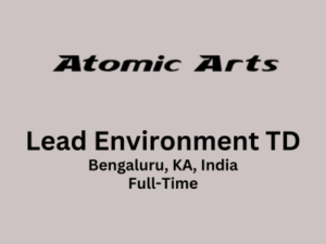 Lead Environment TD required at Atomic Arts - Unreal Engine