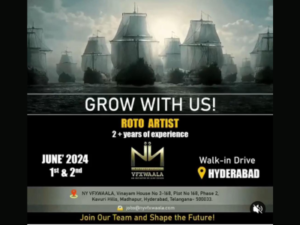 Walk-In-Drive for Roto Artist at NY VFXWAALA Hyderabad
