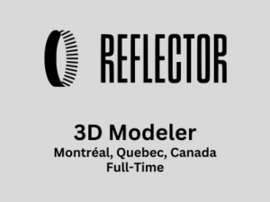 3D Modeler required at Reflector Entertainment - Maya, 3Ds Max